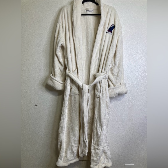 Disney | Intimates & Sleepwear | Disney Cruise Lines Cream Robe Luxe ...